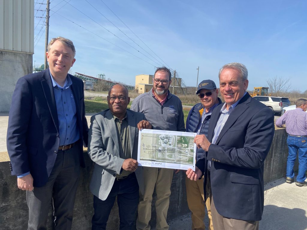 Secretary Osman tours Shawneetown Regional Port Project - Dale Fowler