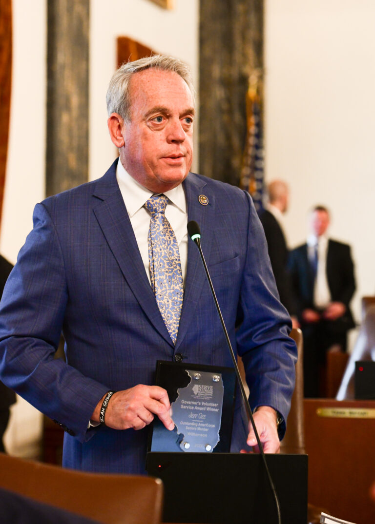 Senator Fowler honors Jeffrey Gee on Senate Floor - Dale Fowler